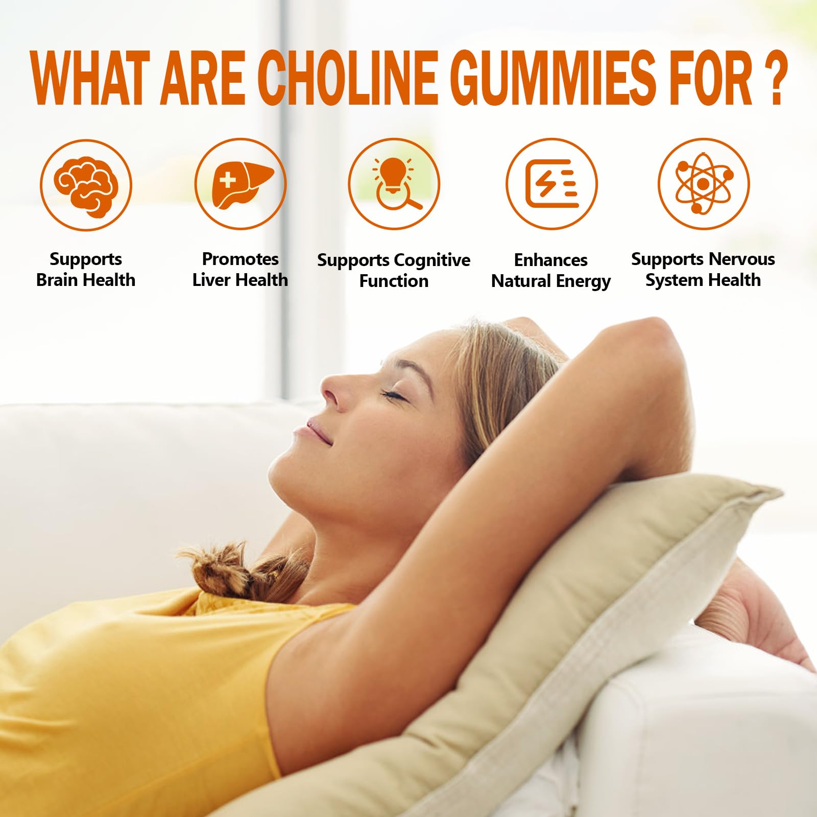 60 count choline gummies for energy