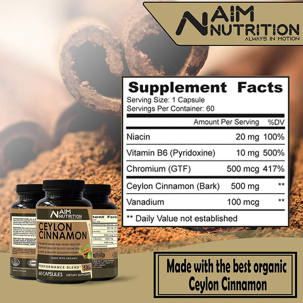 60 count cinnamon capsules for wellness