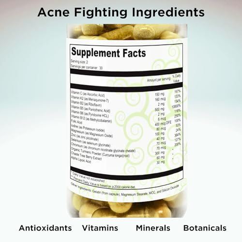 60 count Clear Skin Acne vitamins