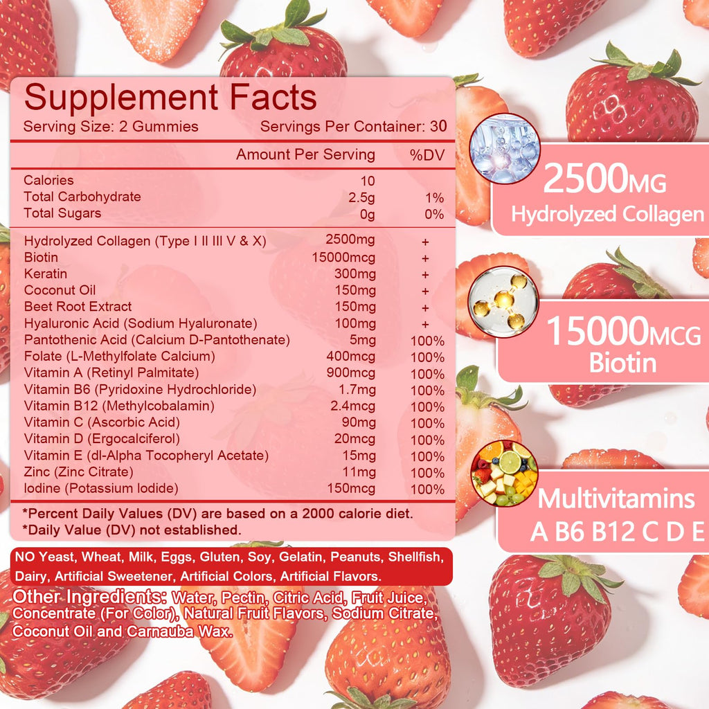 60 count collagen gummies for beauty