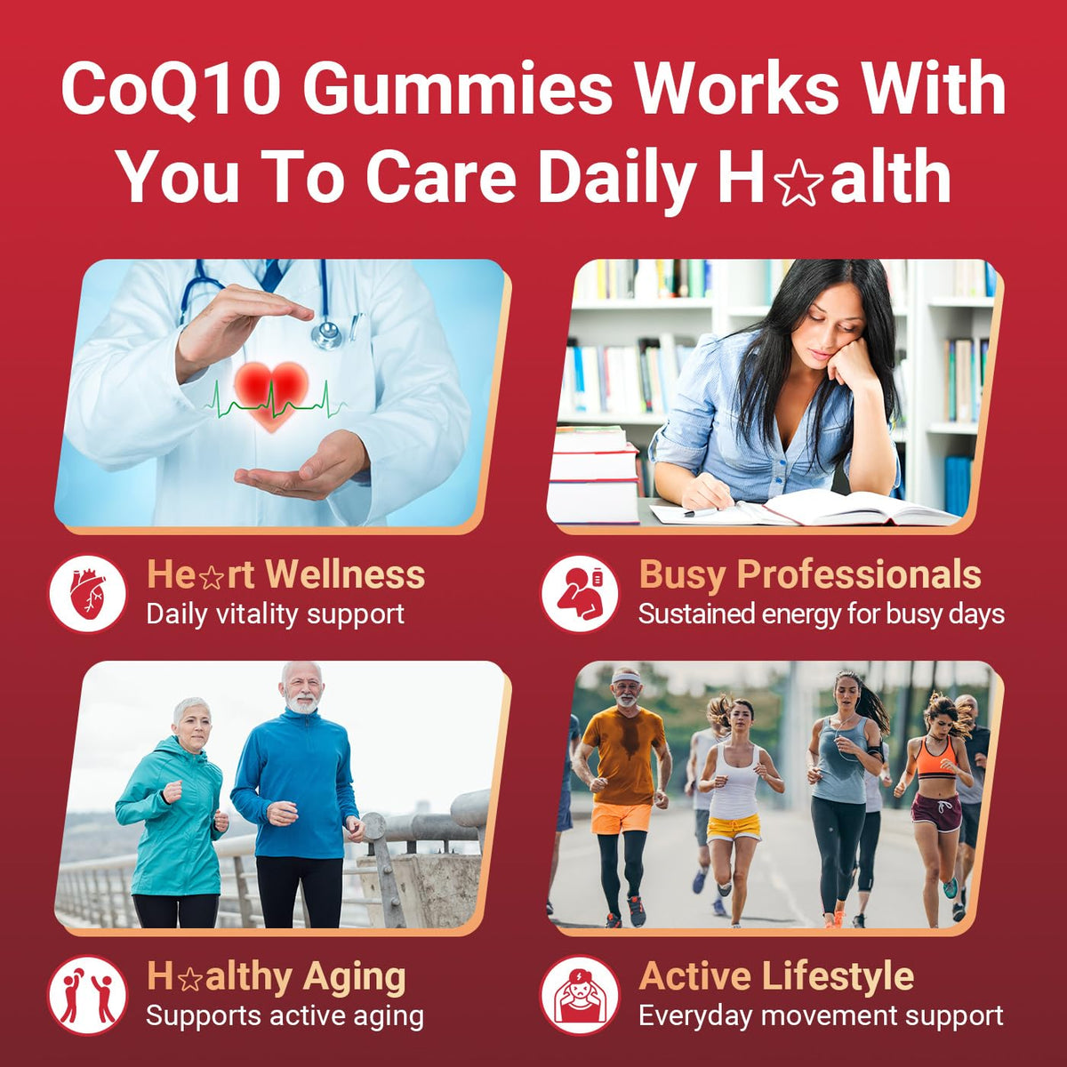 60 count CoQ10 gummies for convenience