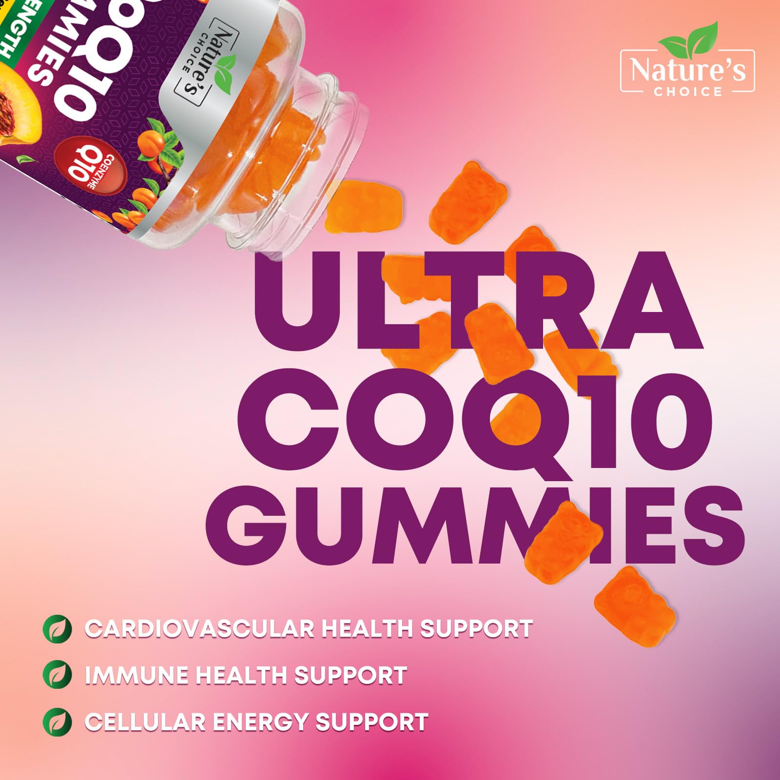 60 count coq10 gummy bottle