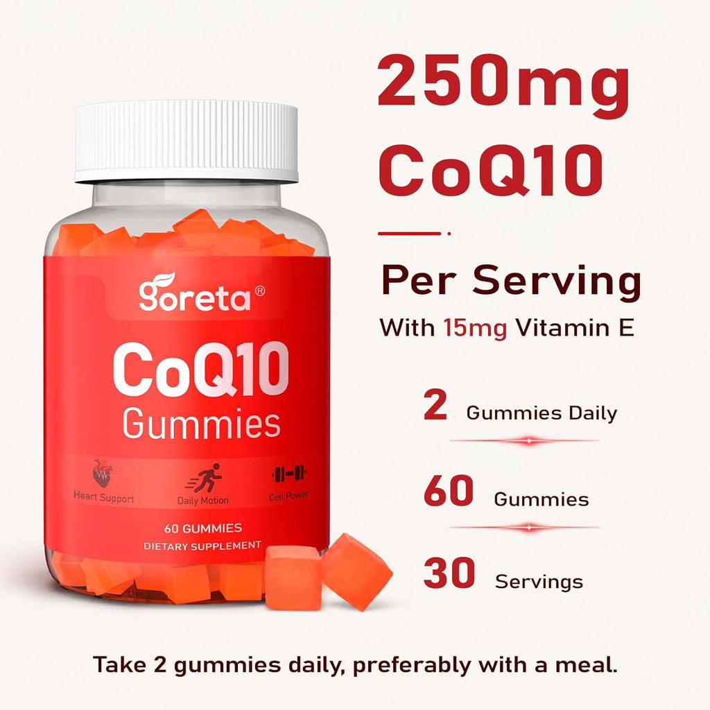 60 count CoQ10 gummy supplements