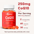 60 count CoQ10 gummy supplements