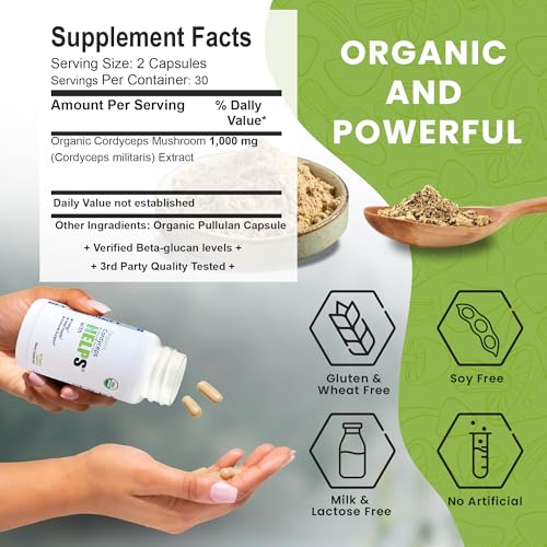 60 count cordyceps capsules for convenience