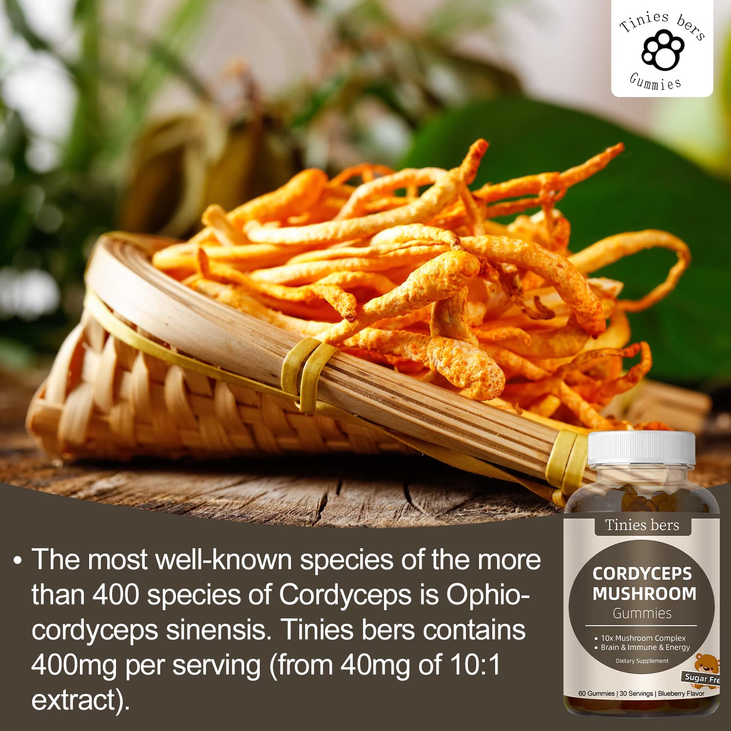 60 count cordyceps mushroom gummies
