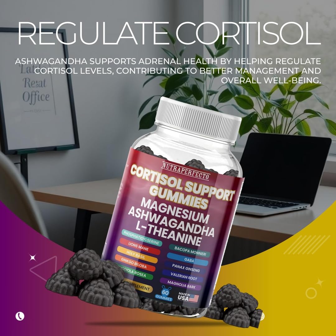 60 count cortisol gummies for convenience