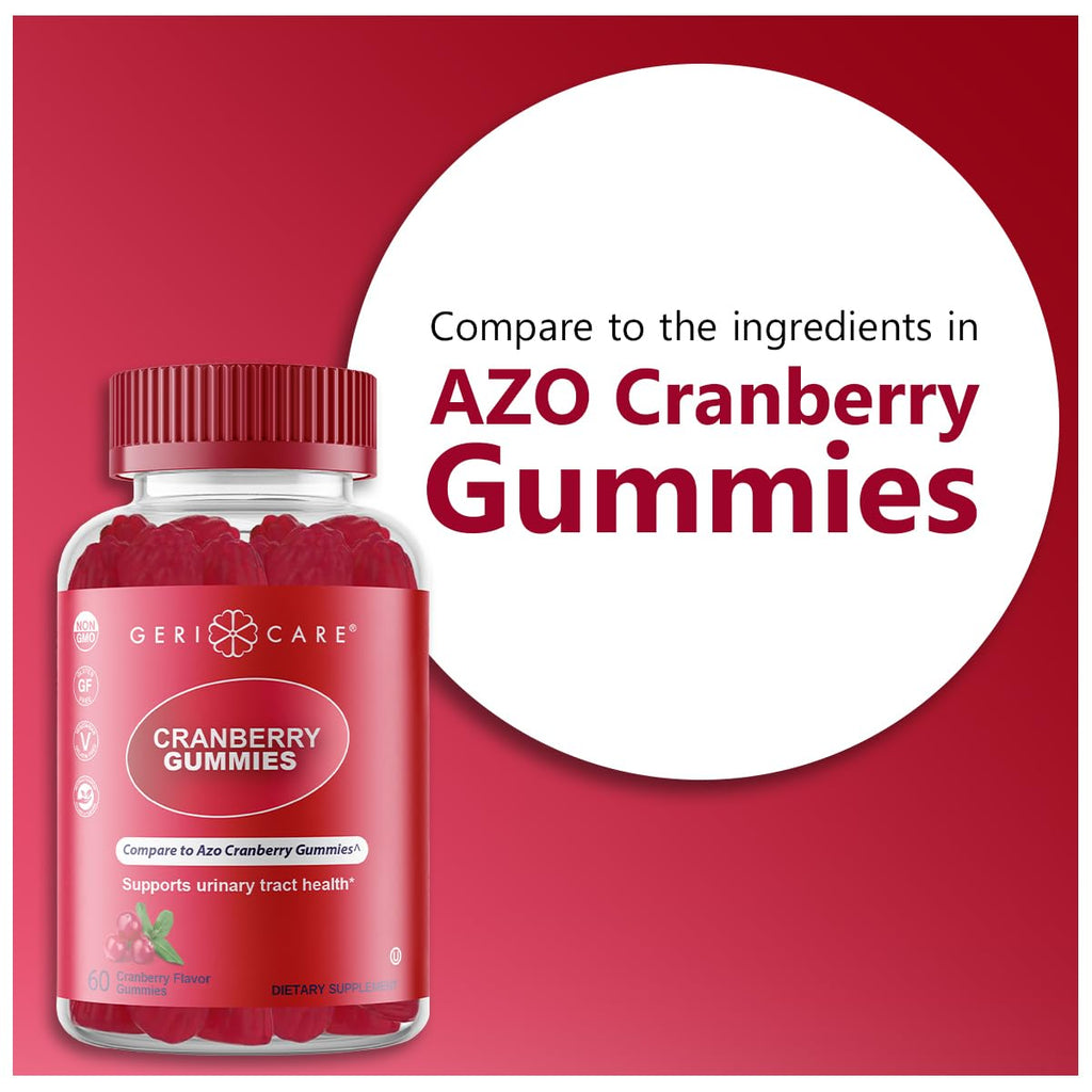 60 count cranberry gummy supplements