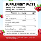 60 count cranberry gummy vitamins