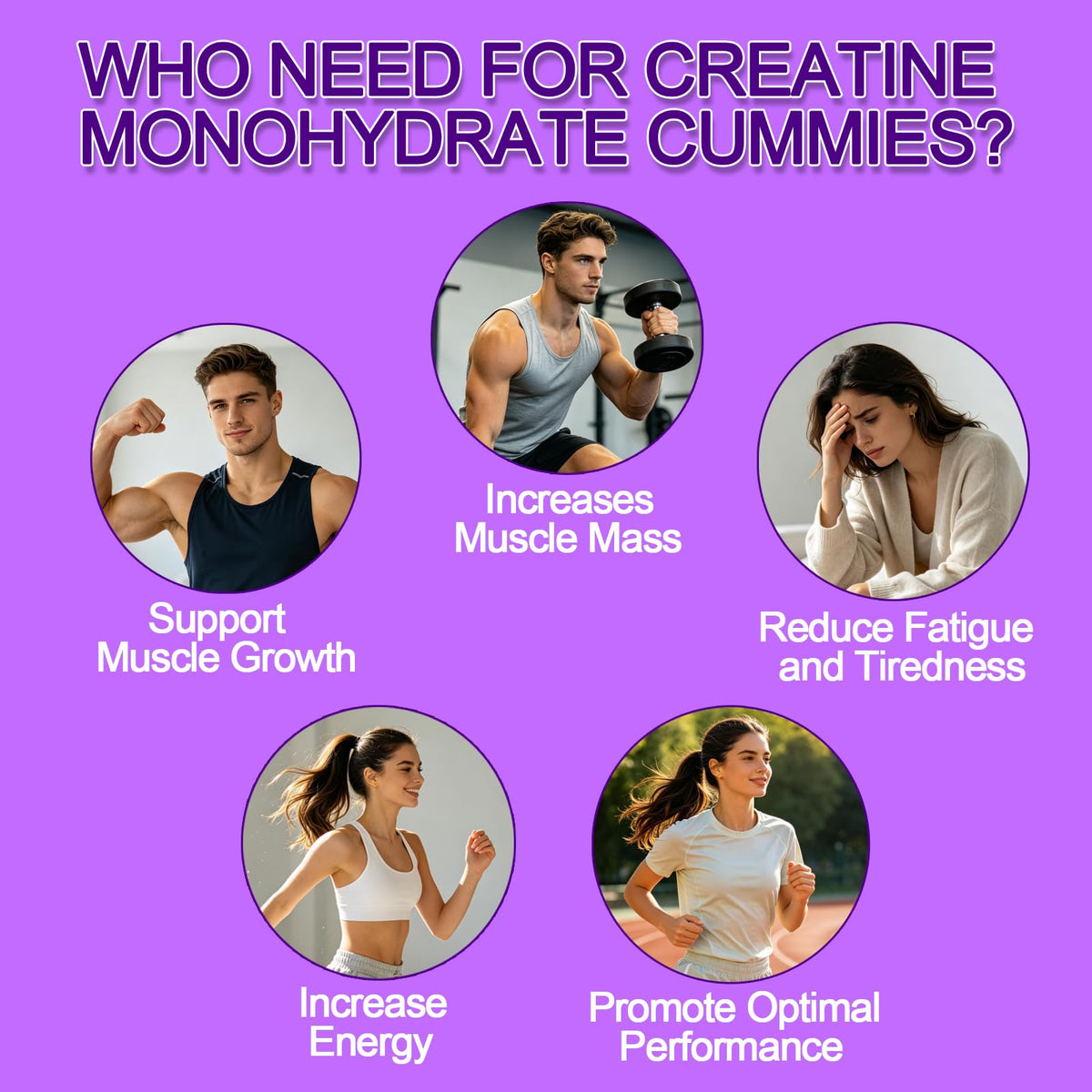 60 count creatine gummy bottle