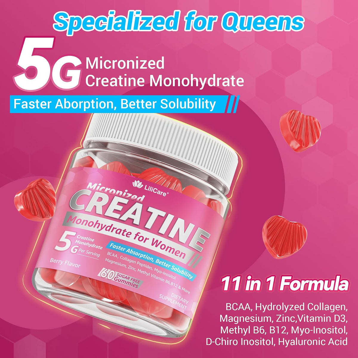60 count creatine supplement for women