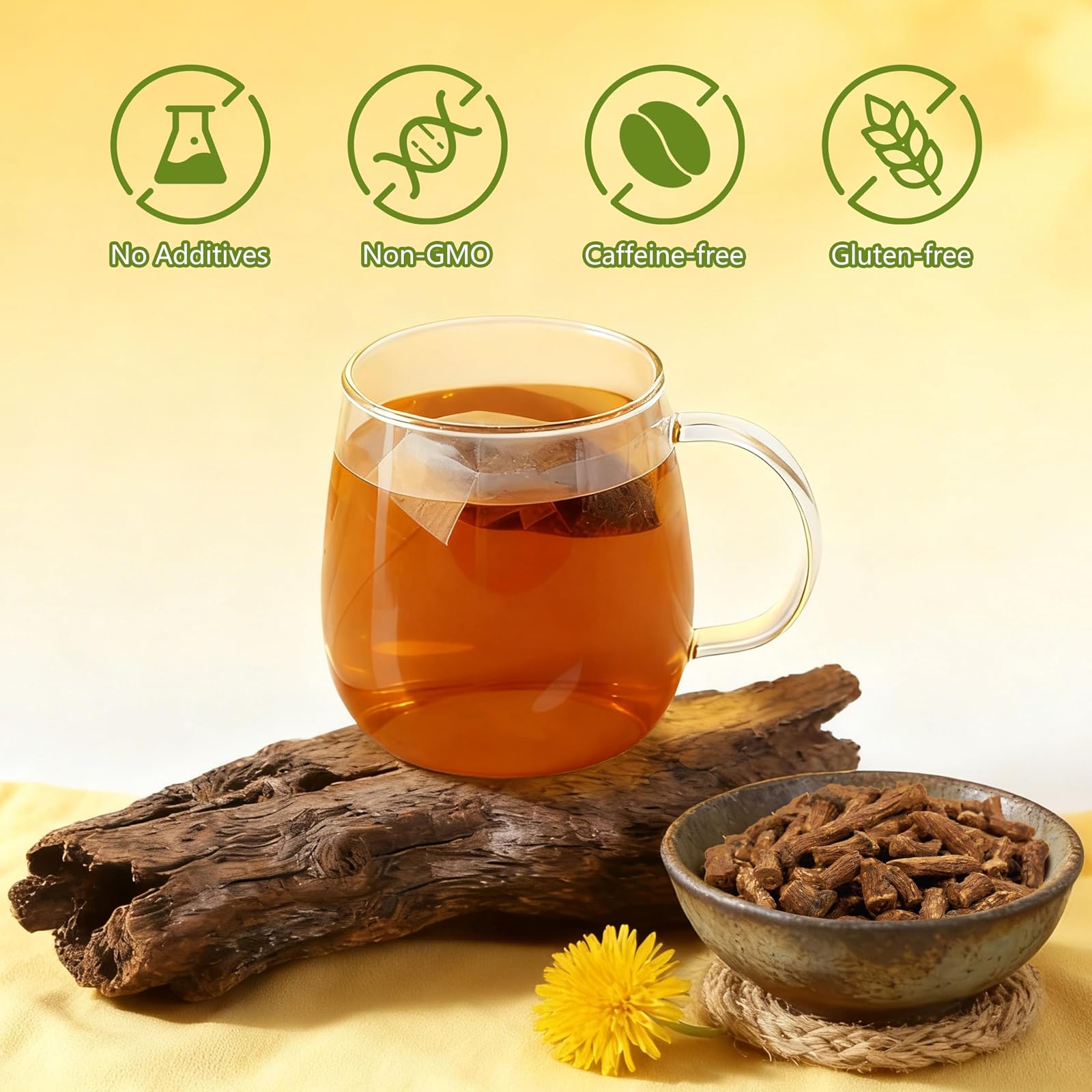 60 count dandelion tea bags