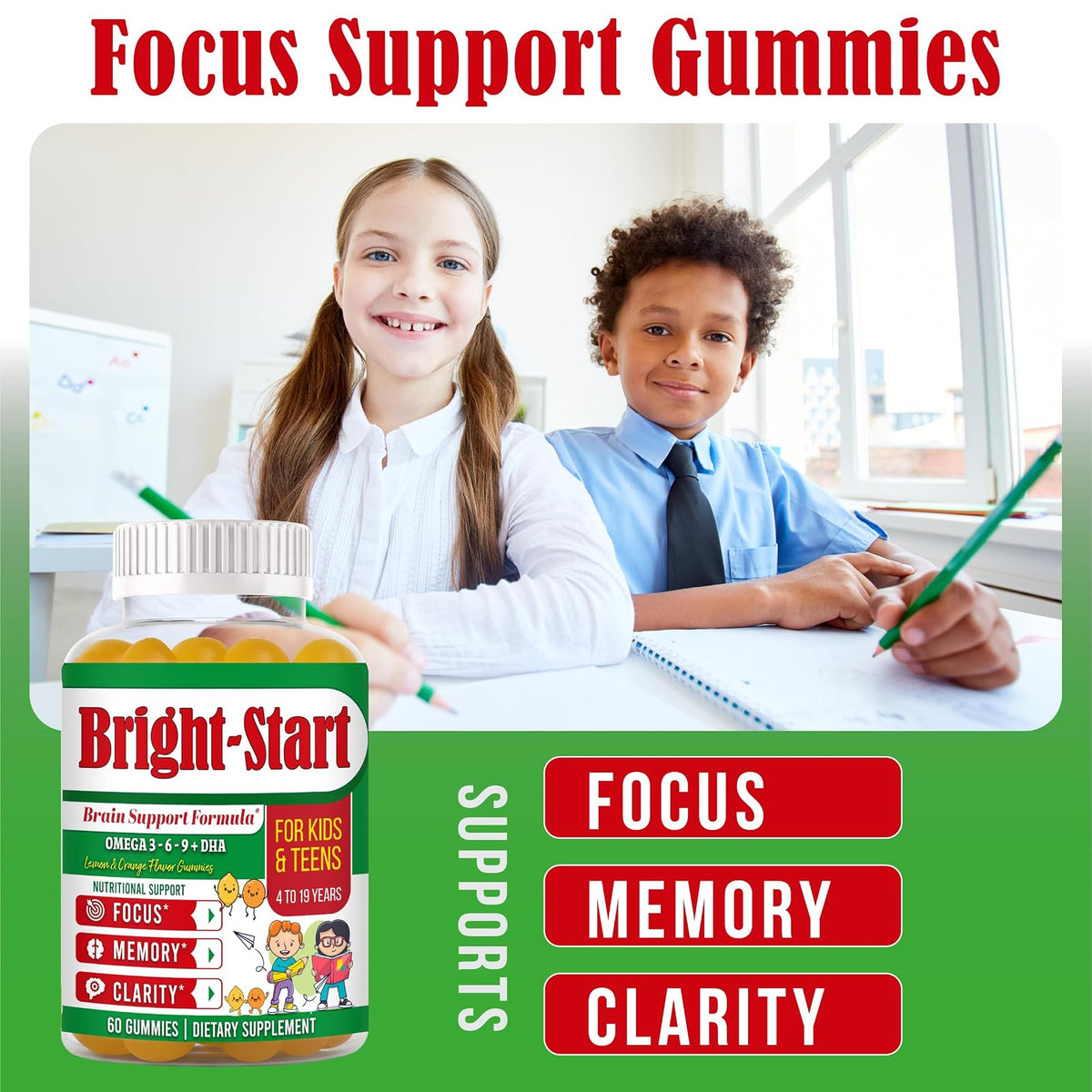 60 count DHA gummies for children