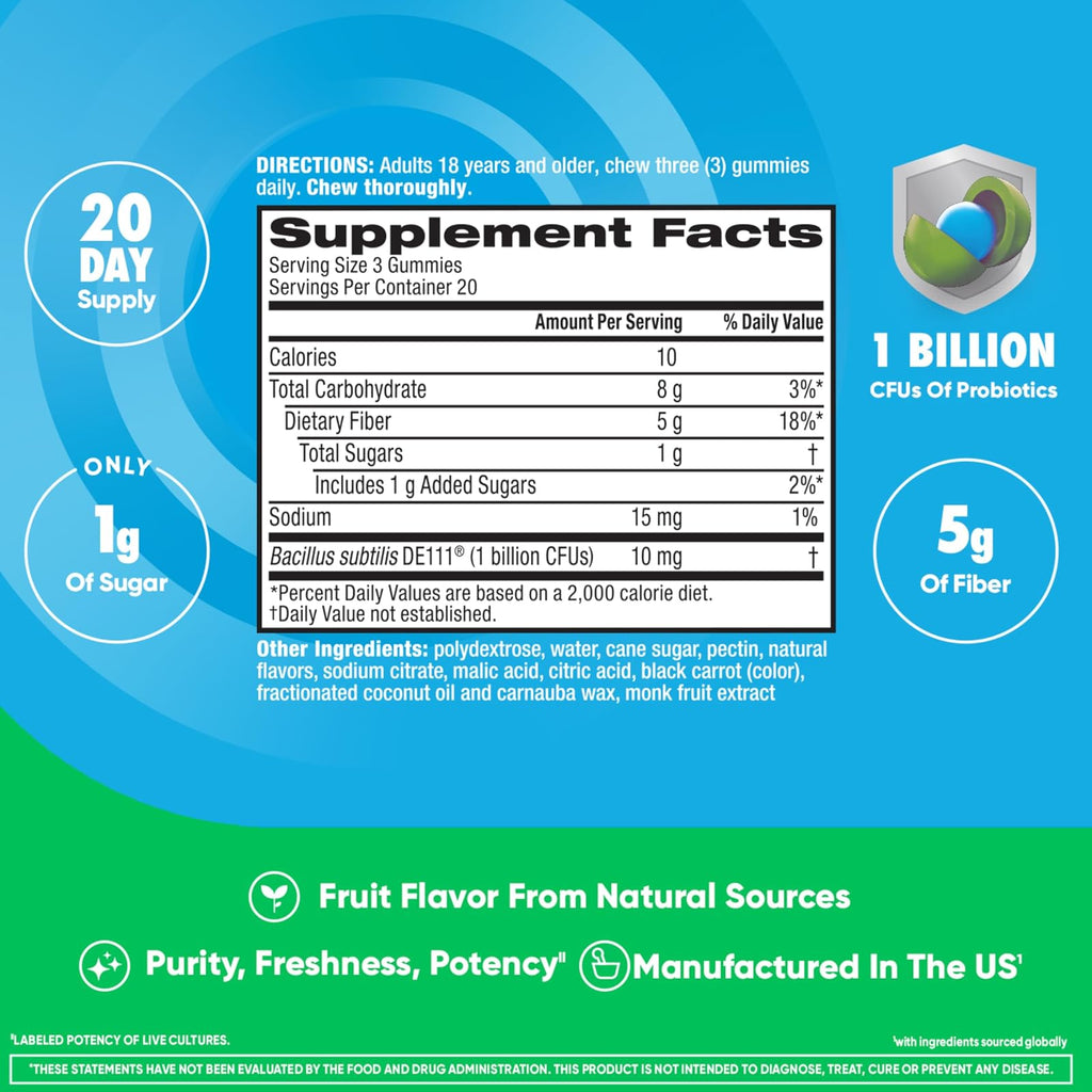 60 count digestive advantage gummies