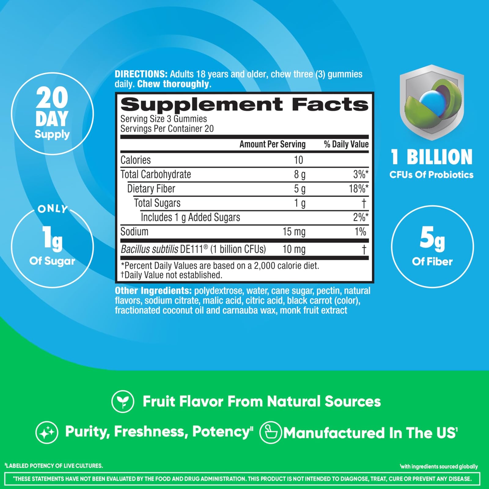 60 count digestive advantage gummies