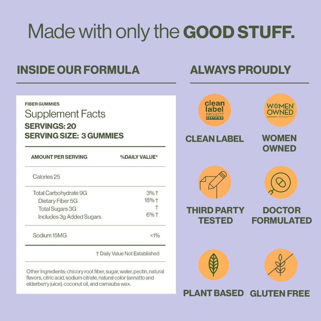 60 count digestive health gummies