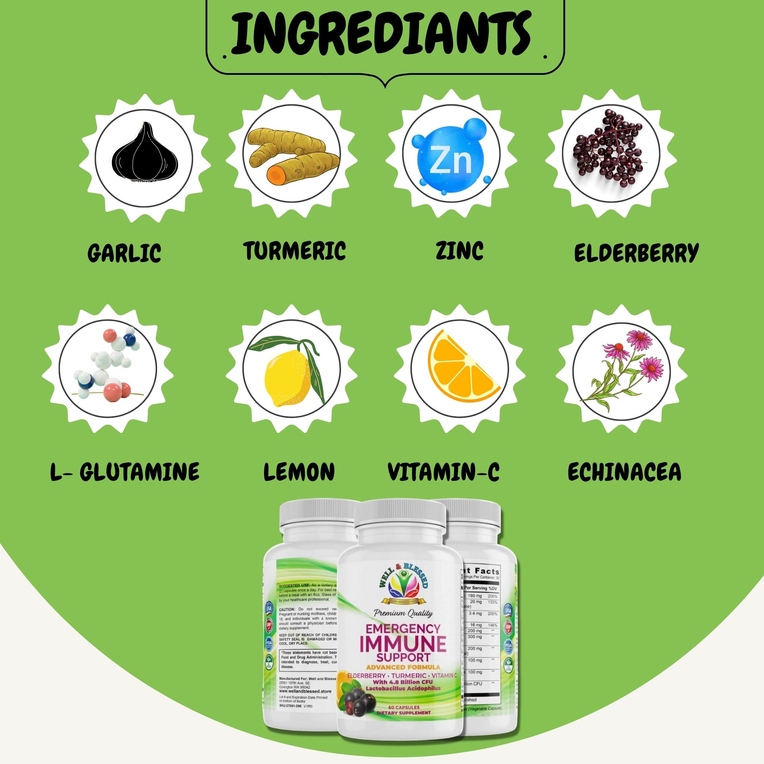 60 count elderberry defense capsules