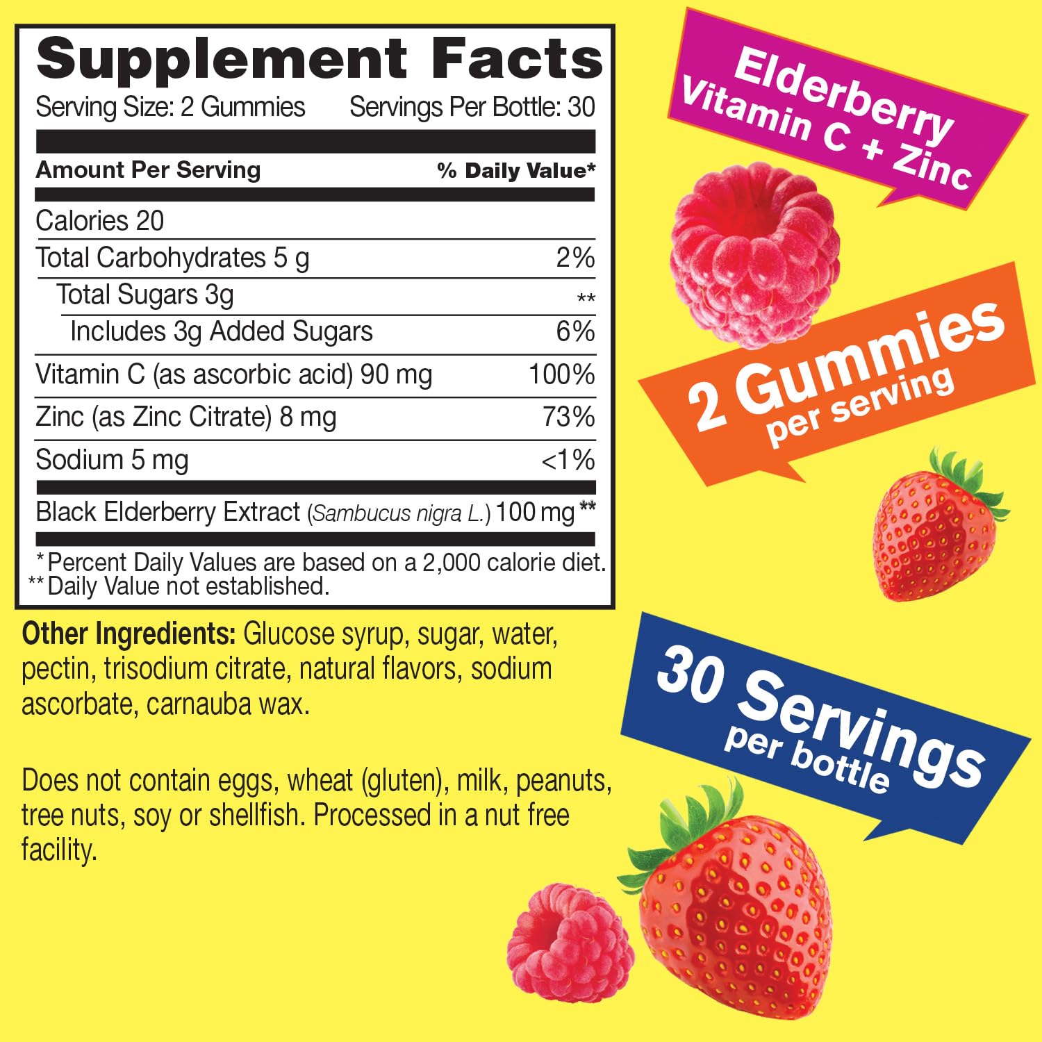 60 count elderberry gummies for adults
