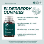 60 count elderberry gummies for cold relief