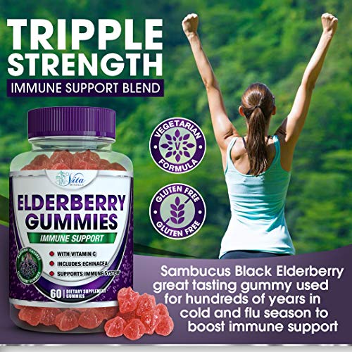 60 count elderberry gummies for daily health