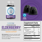 60 count elderberry gummies for daily health