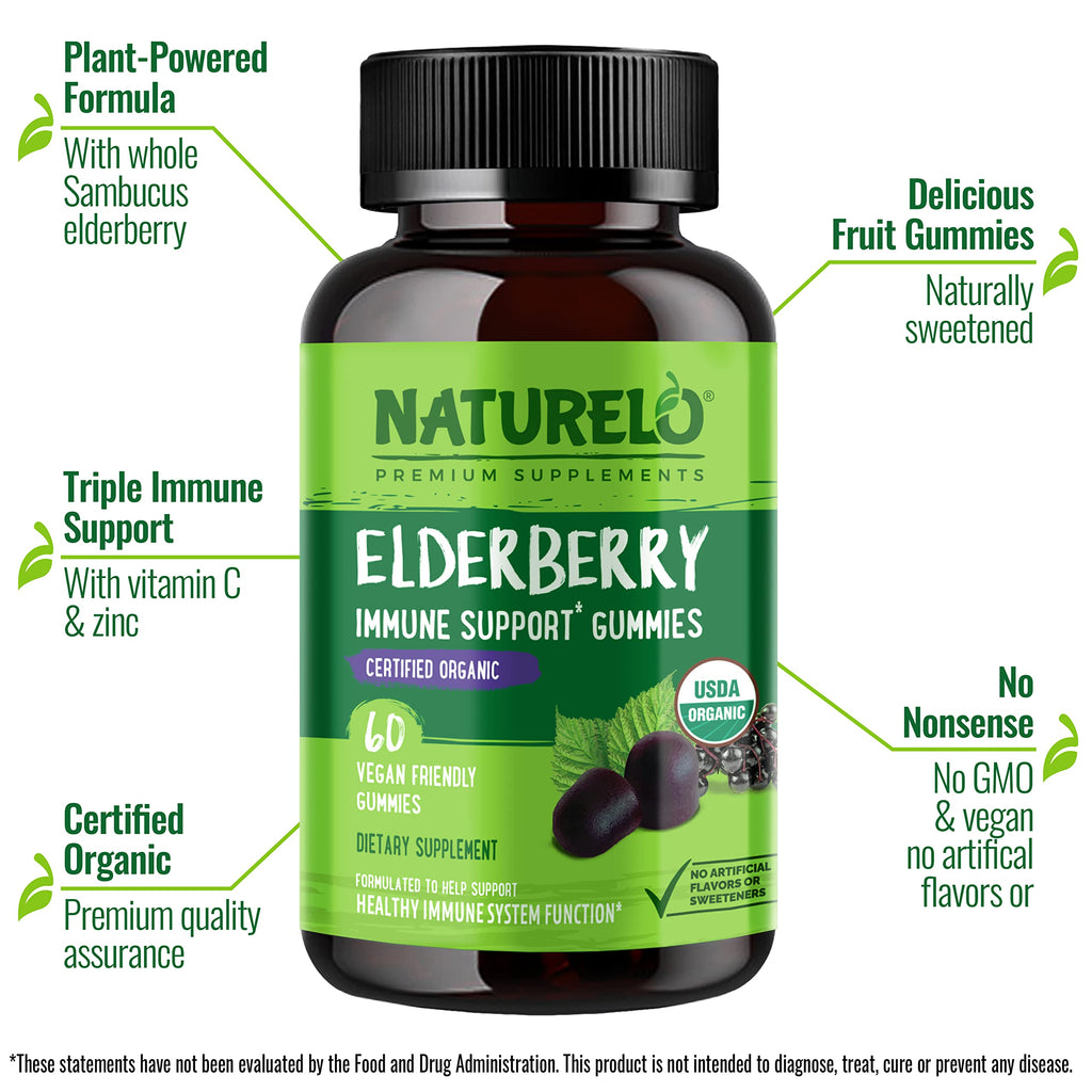 60 count elderberry gummies for daily use