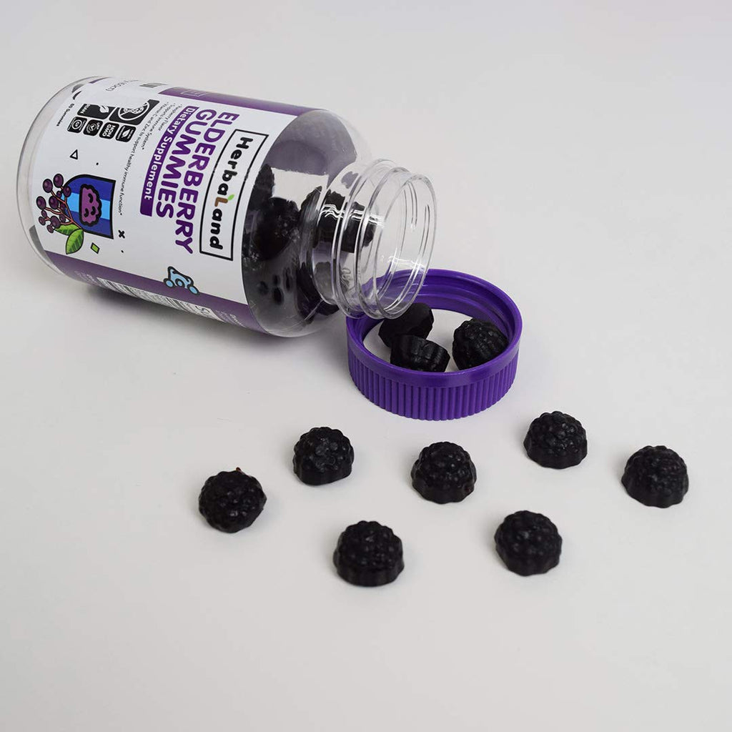60 count elderberry gummies for family health