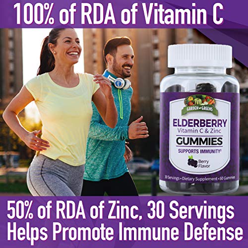 60 count elderberry gummies for family health