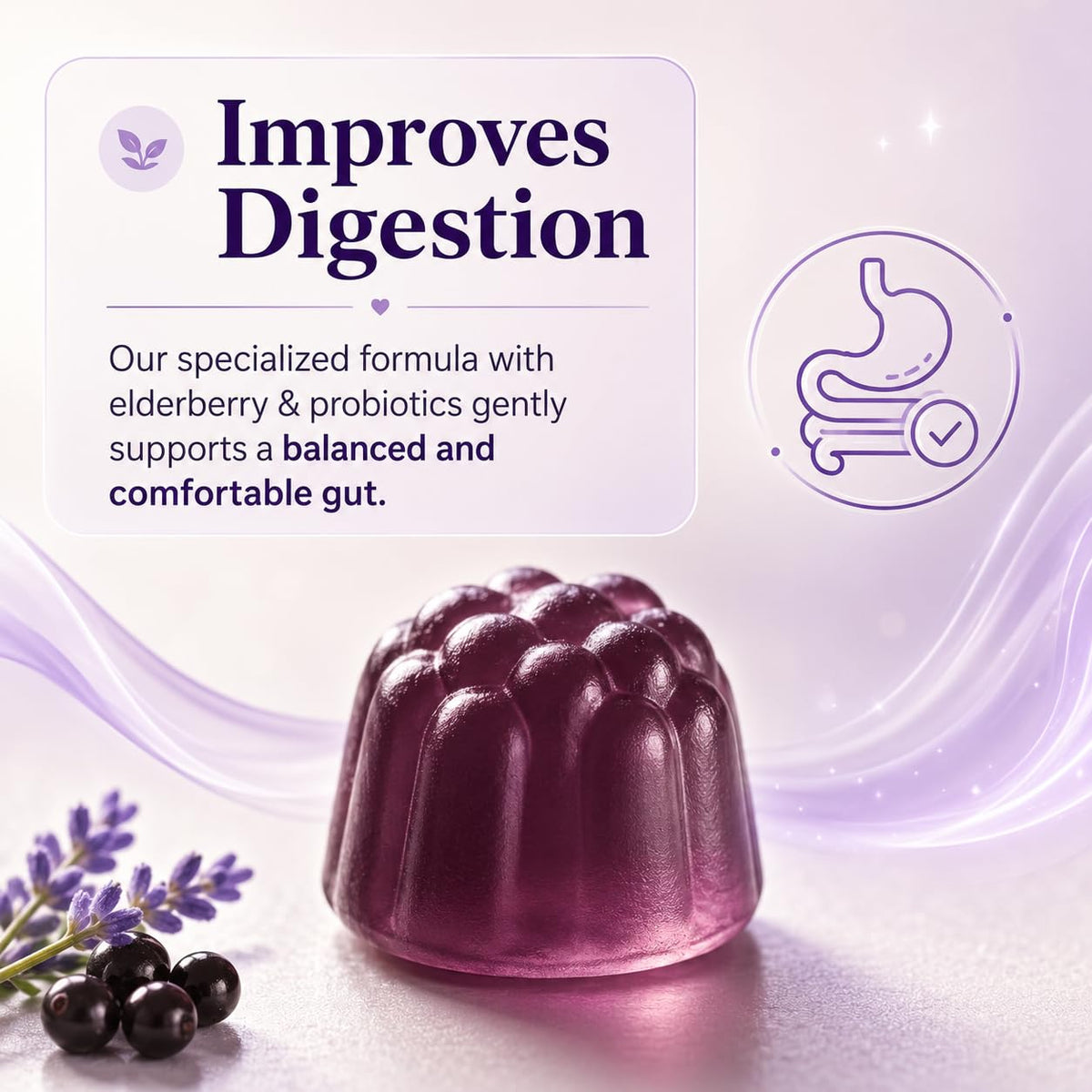 60 count elderberry gummies for family health