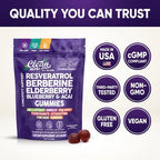 60 count elderberry gummies for family health