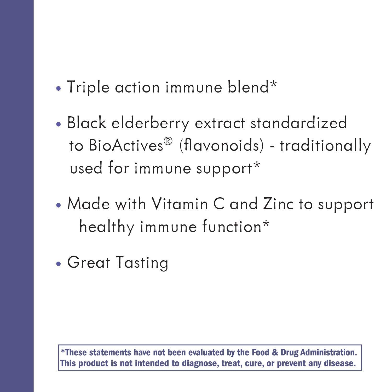 60 count elderberry gummies for health