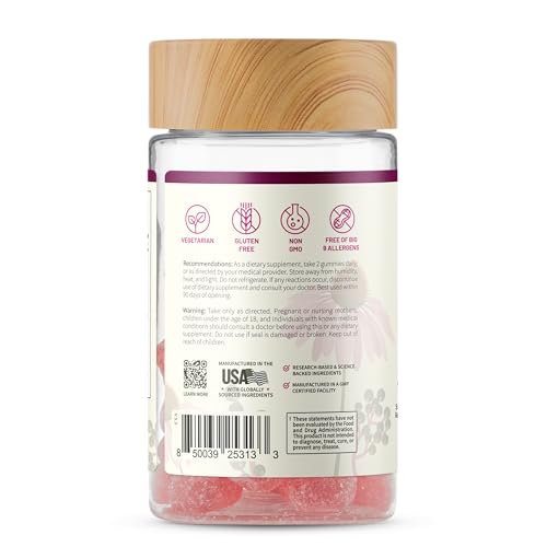 60 count elderberry gummies for health
