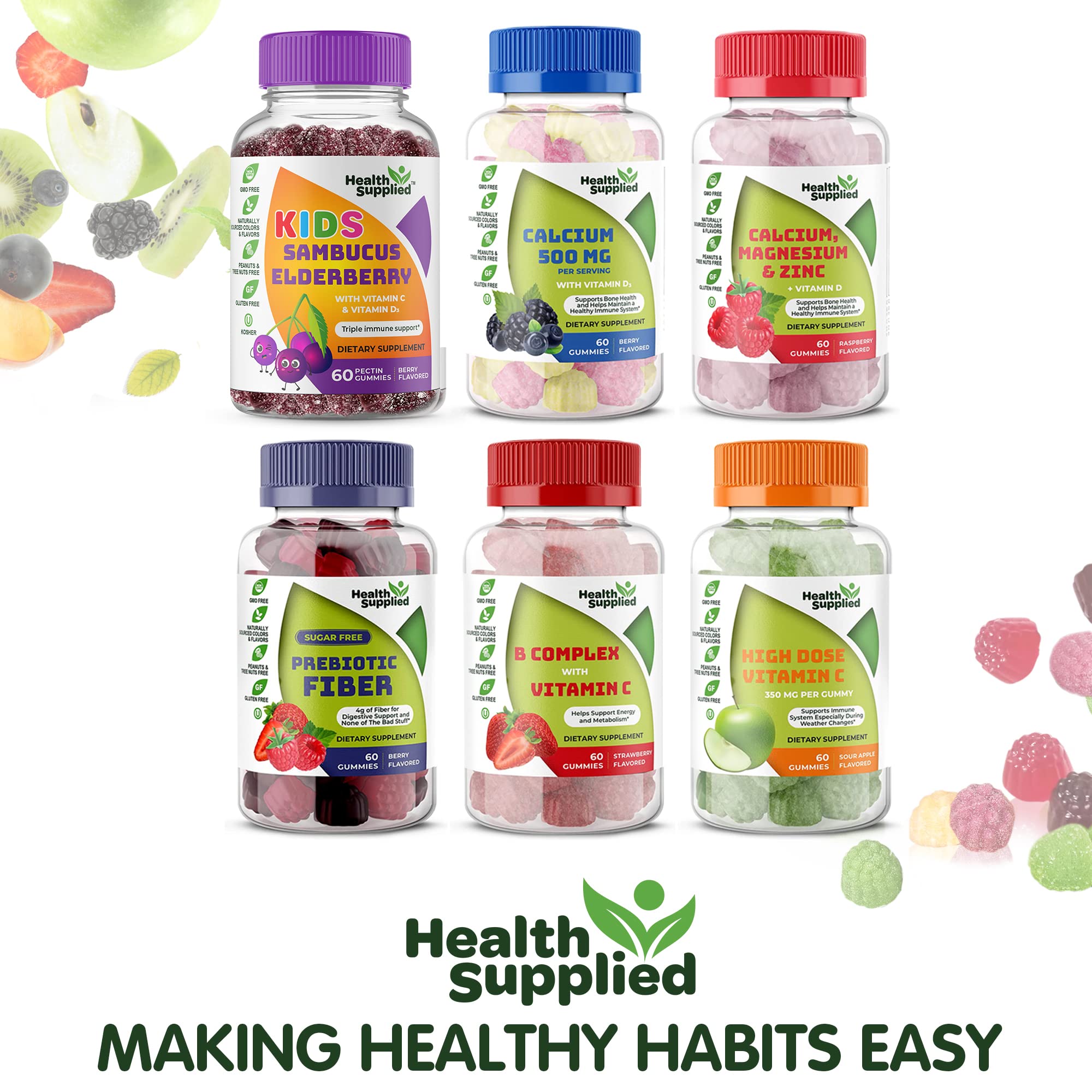 60 count elderberry gummies for immunity