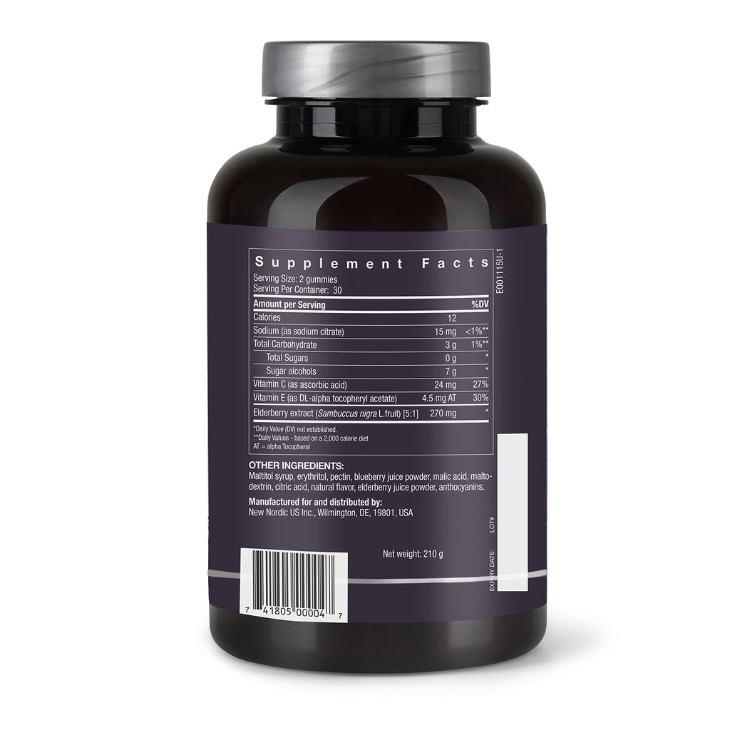 60 count elderberry gummies for the family