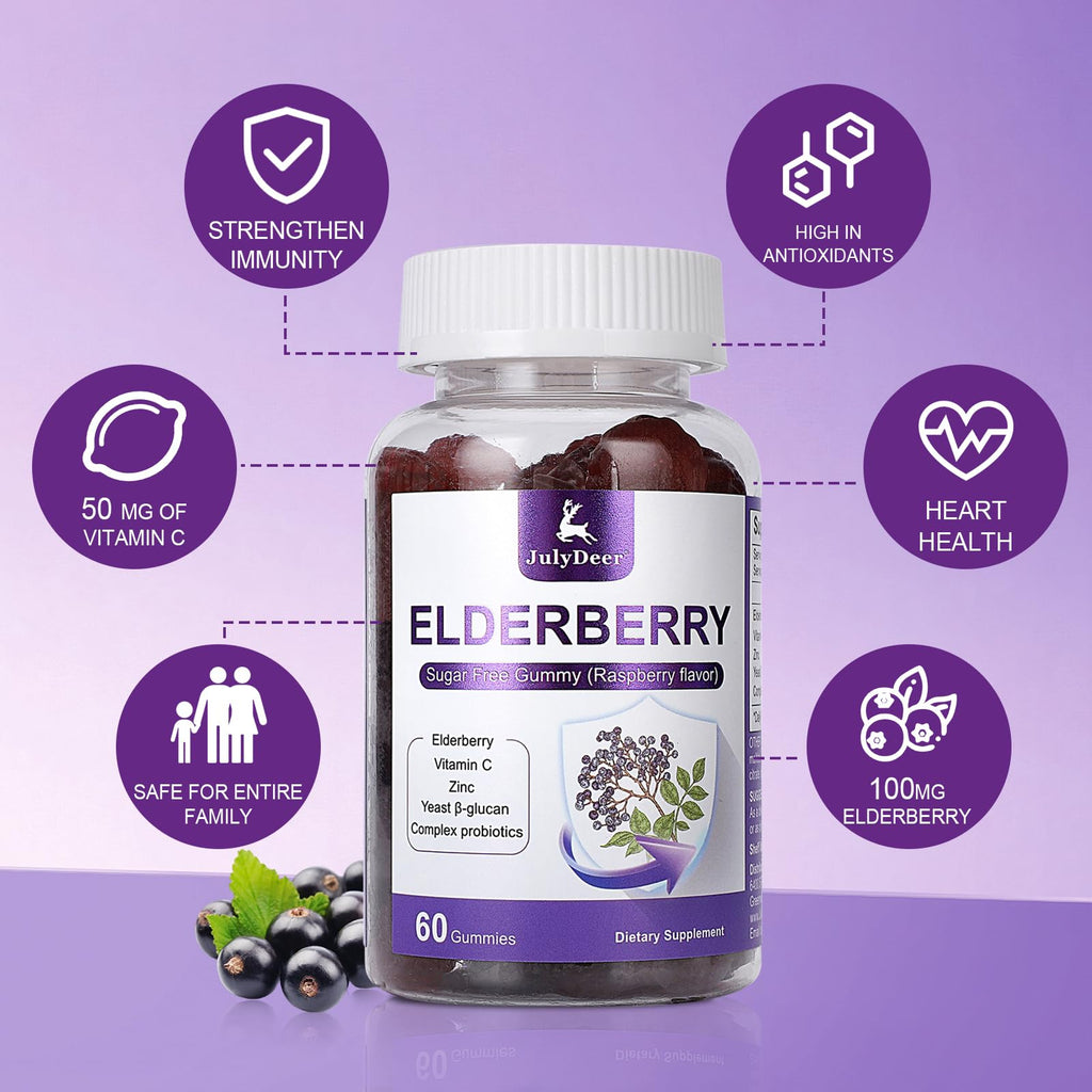 60 count elderberry gummies pack