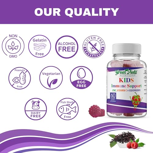 60 count elderberry gummy bottle