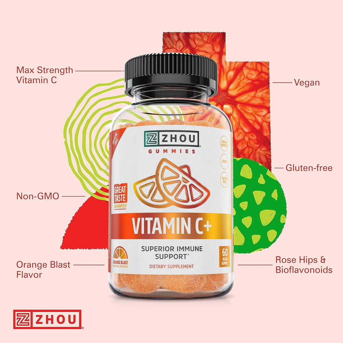 60 count elderberry vitamin C