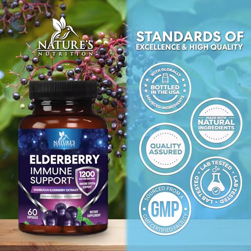 60 count elderberry vitamin capsules