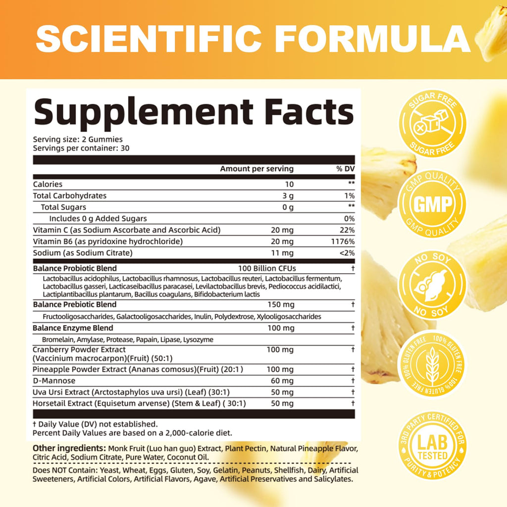 60 count feminine balance gummies