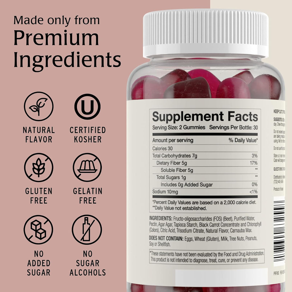 60 count fiber gummies for convenience