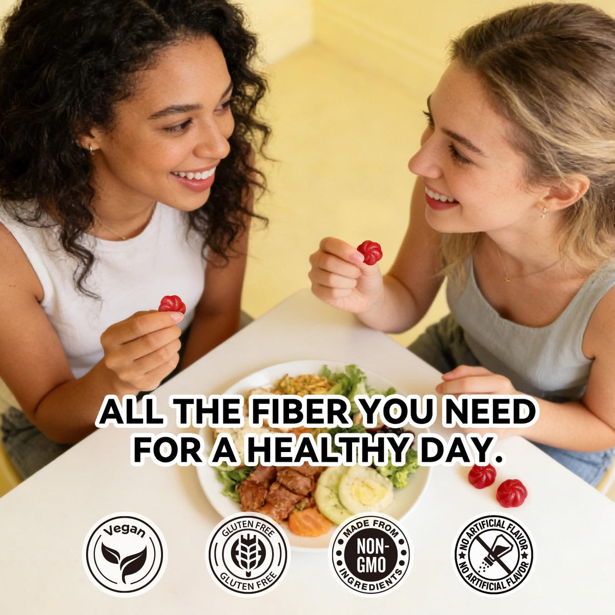 60 count fiber gummies for digestive support