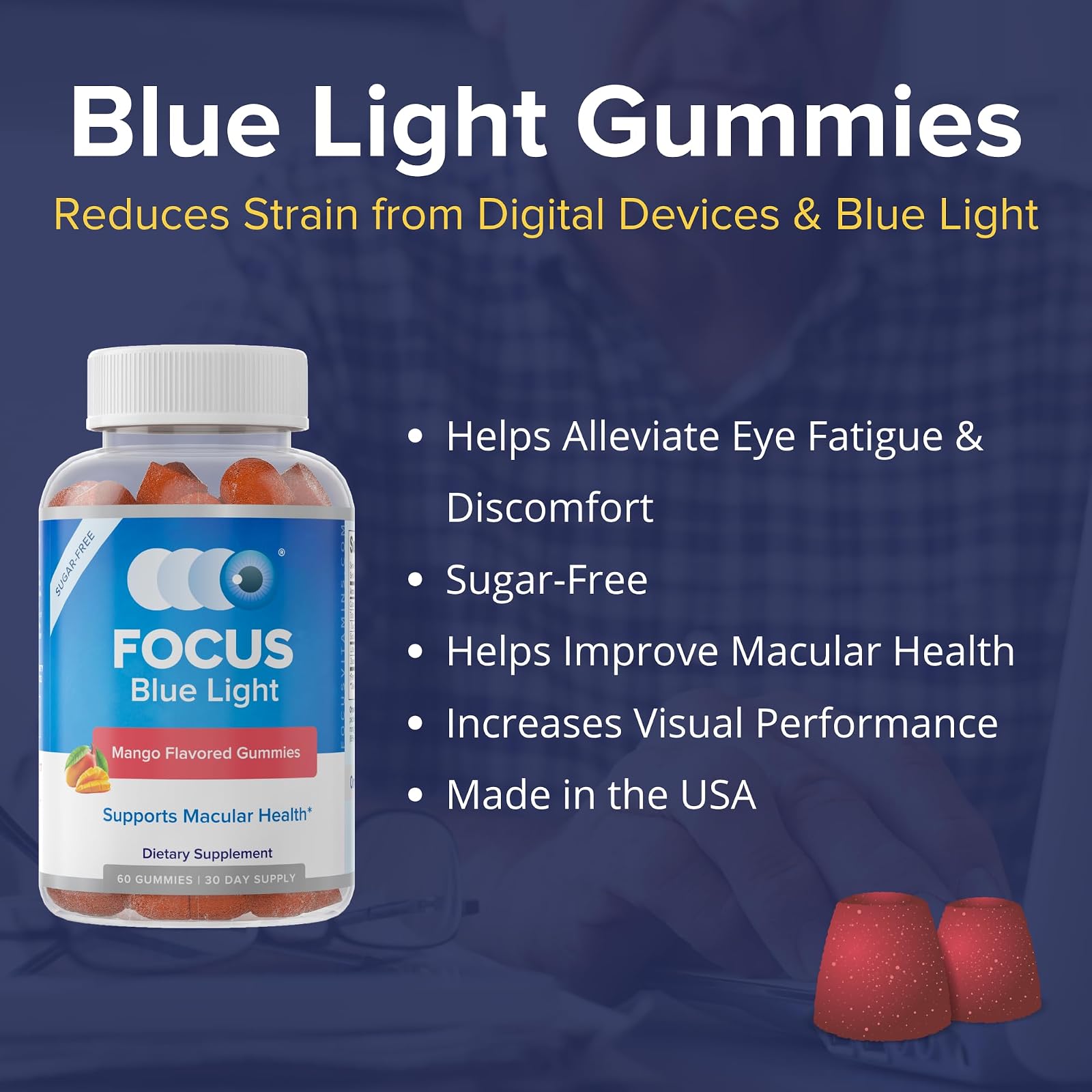 60 count focus vitamin A gummies