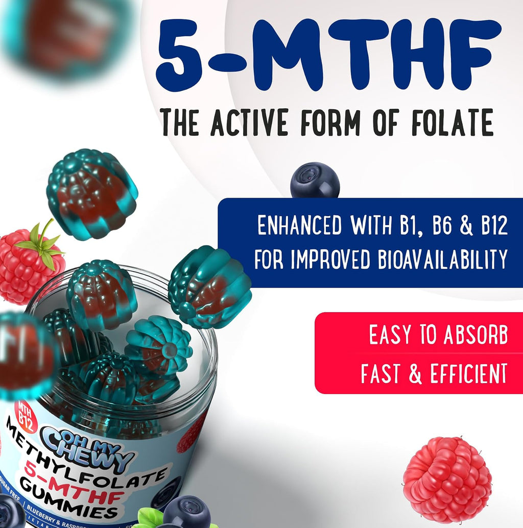 60 count folate gummies for convenience