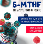 60 count folate gummies for convenience