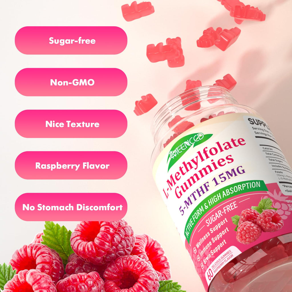 60 count folate gummies for long-lasting supply