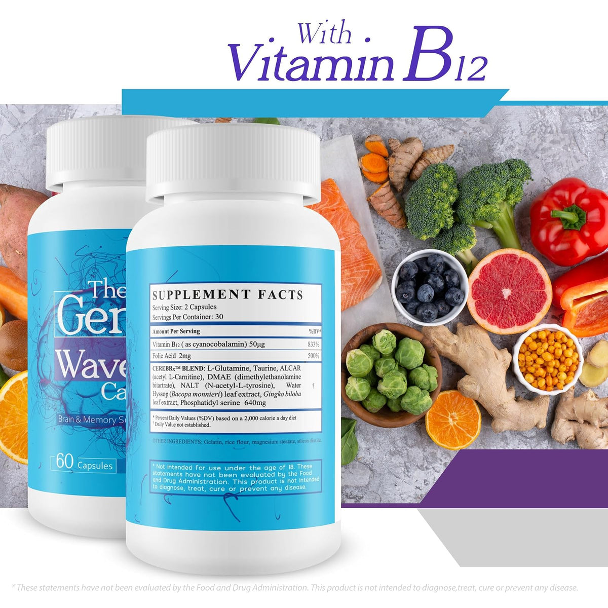 60 count Genius Wave Pro vitamins