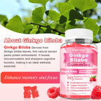 60 count ginkgo biloba gummies for daily use