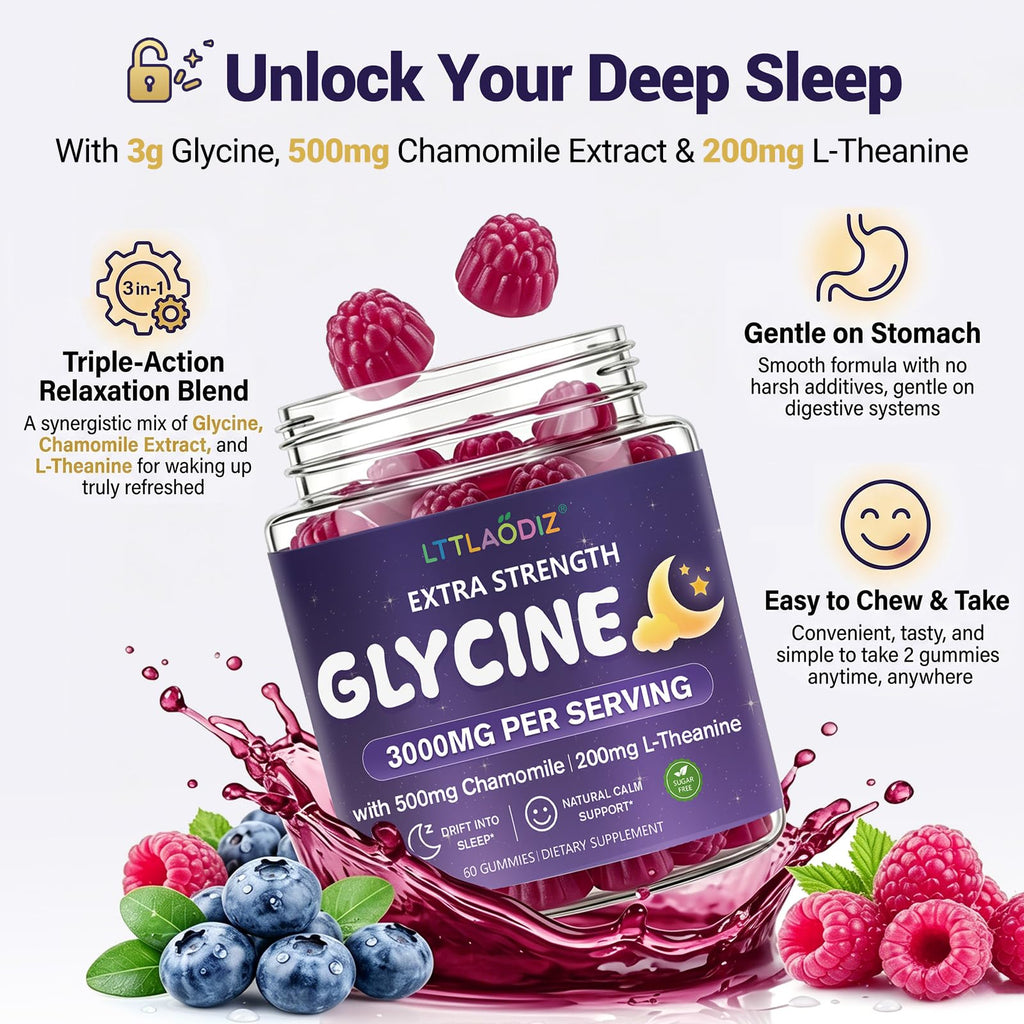 60 count glycine gummies for daily use