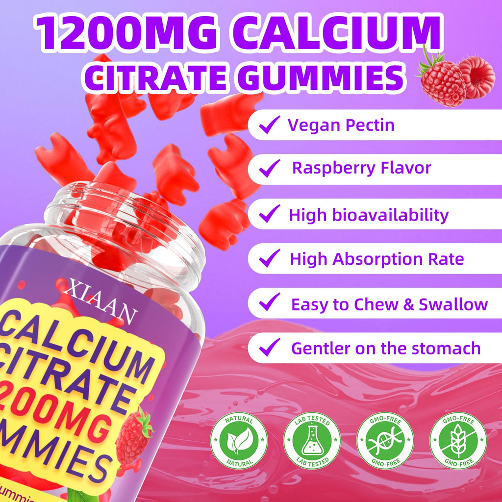 60 count gummies for convenient calcium intake