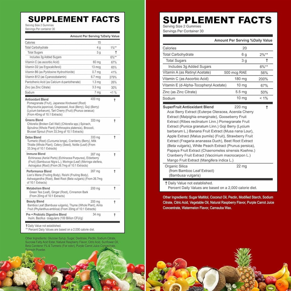 60 count gummy multivitamins for families